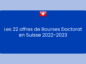 Les 8 bourses d'études à Genève en 2022-2023