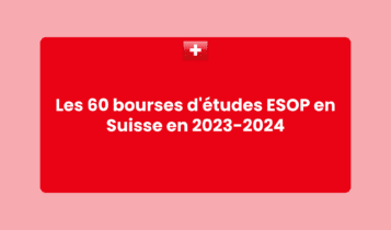 Les 29 offres de Bourses Master en Suisse en 2023